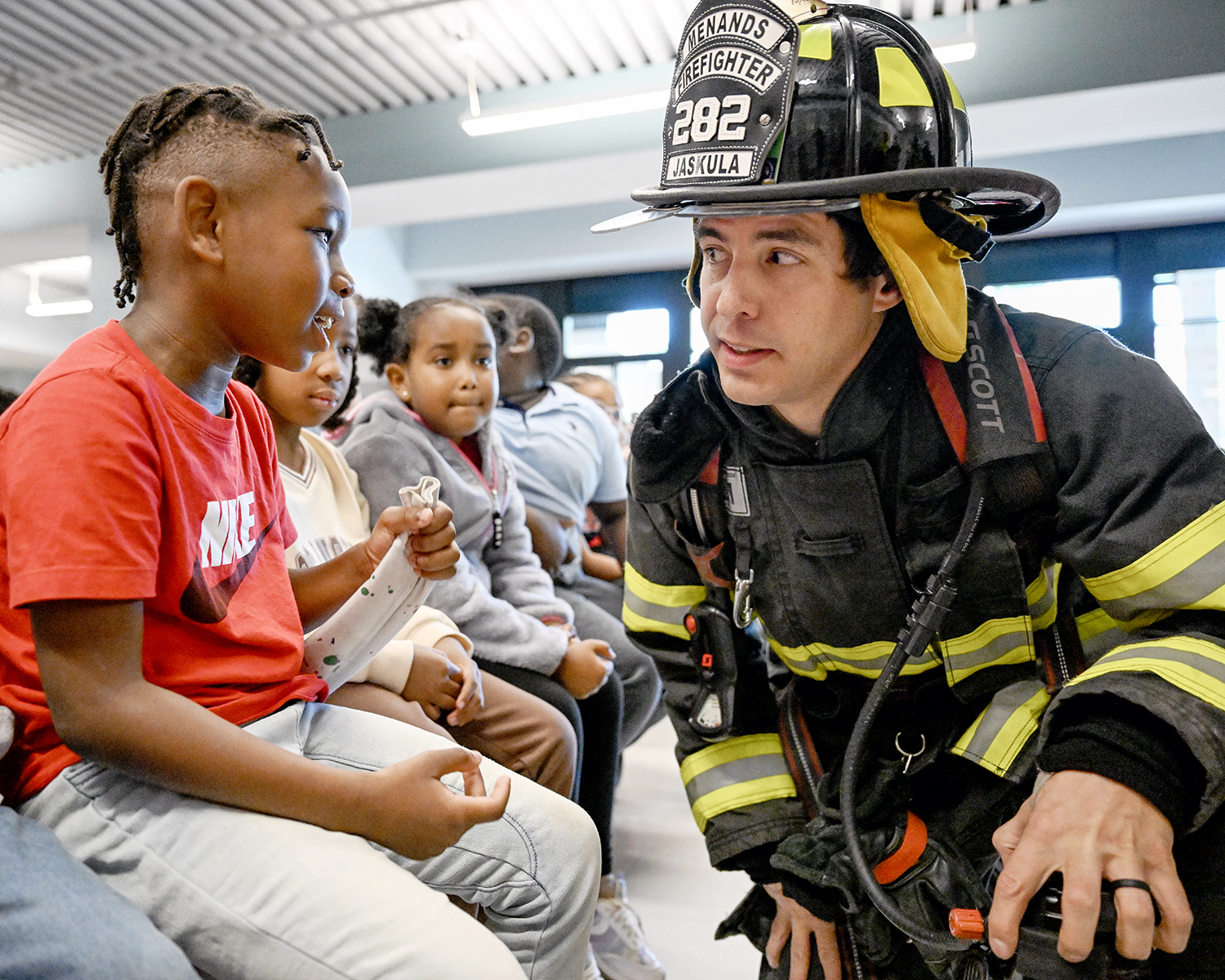 Live burn and presentations ignite a passion for fire safety - Menands ...