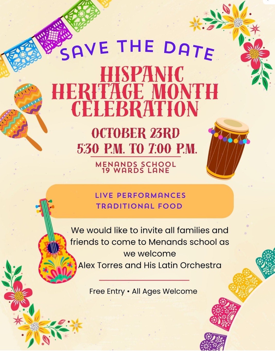 Menands to host day-long Hispanic Heritage celebration - Menands School ...